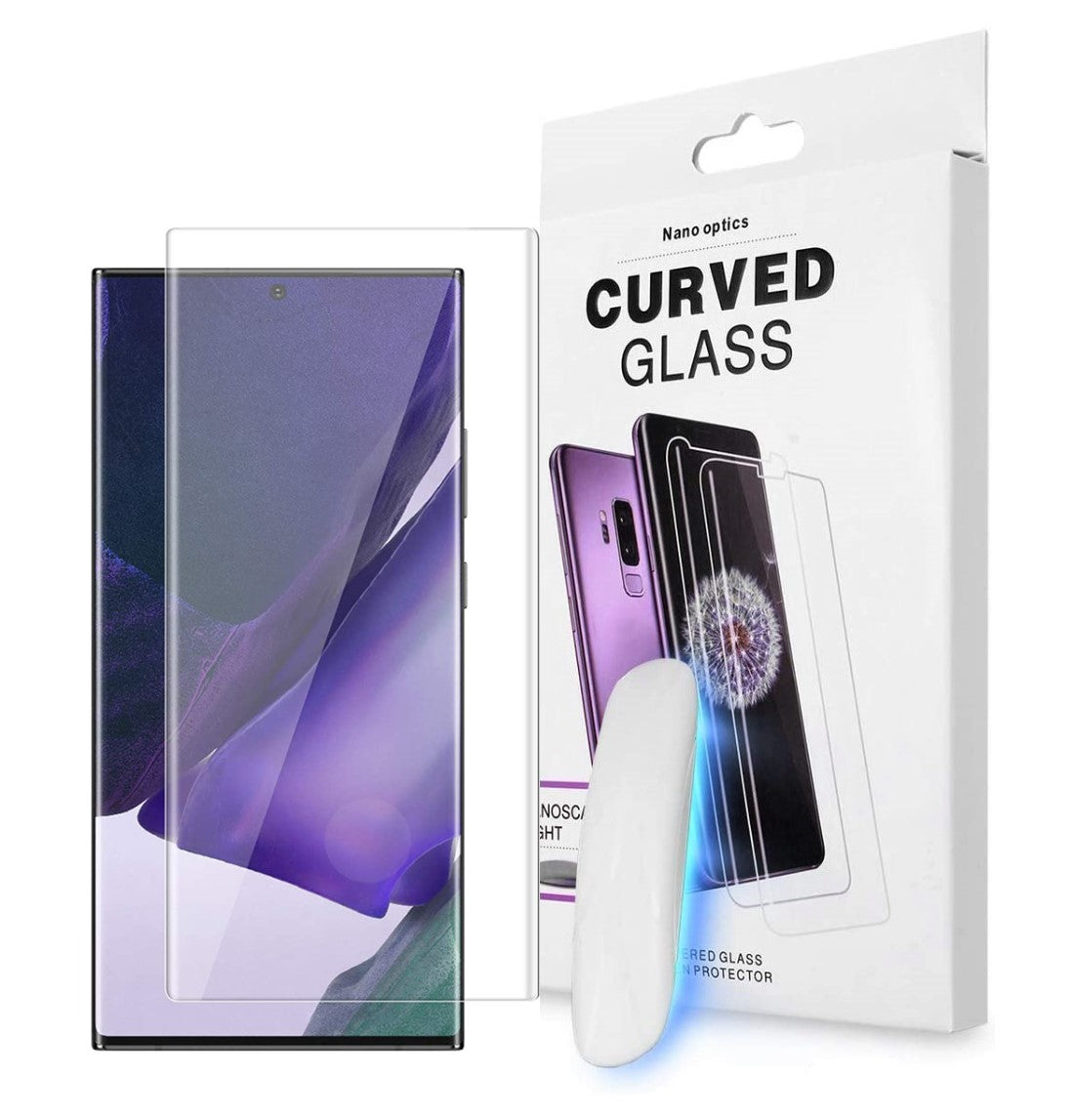 Samsung Galaxy Note 20 Ultra UV GLUE Screen Protector Tempered Glass N ...